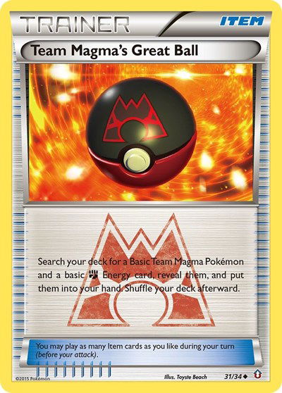 Pokemon Double Crisis Team Magma's Great Ball 31